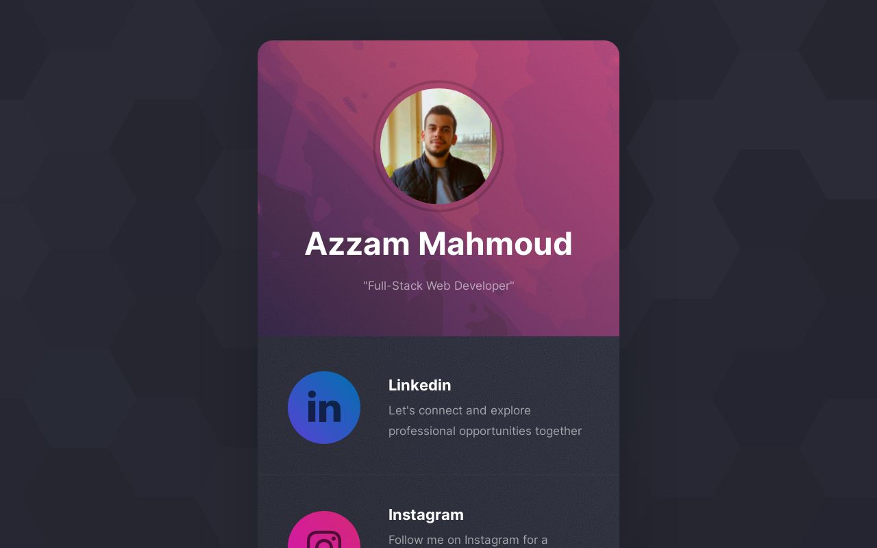Azzam Mahmoud info